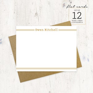 Complete Personalized Stationery Set - DOUBLE LINES - Personalized ...