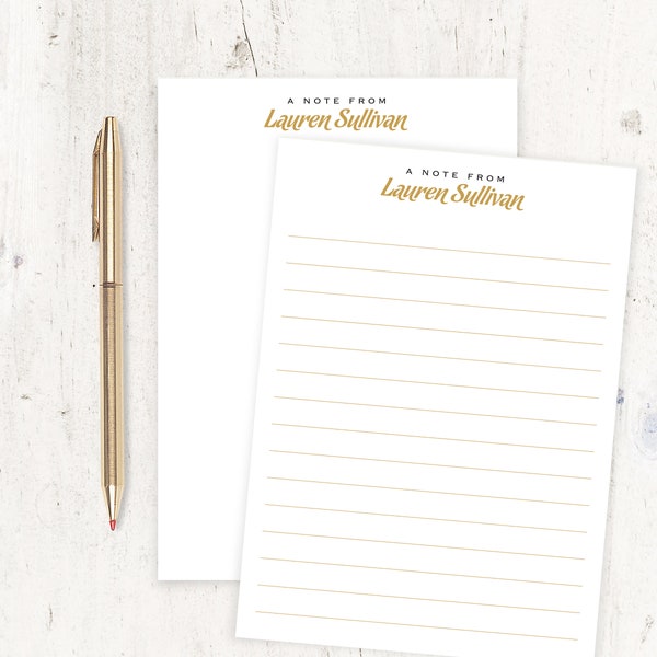 Lined Stationery - Etsy