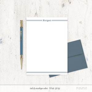 Personalized Notepad - DOUBLE LINES - Stationery - Stationary - Letter ...