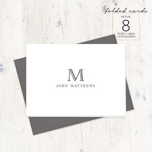 Complete Personalized Stationery Set - ROUGHLY ENGRAVED MONOGRAM ...