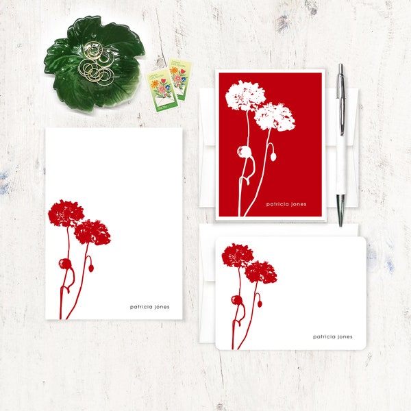 Poppy Card - Etsy