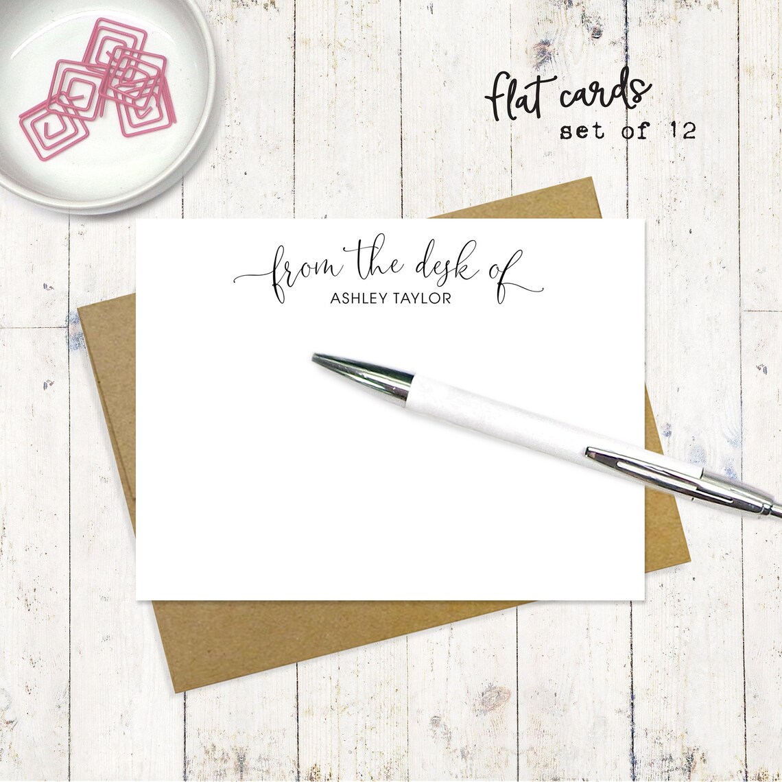 Complete personalized stationery set STYLISH from the DESK | Etsy