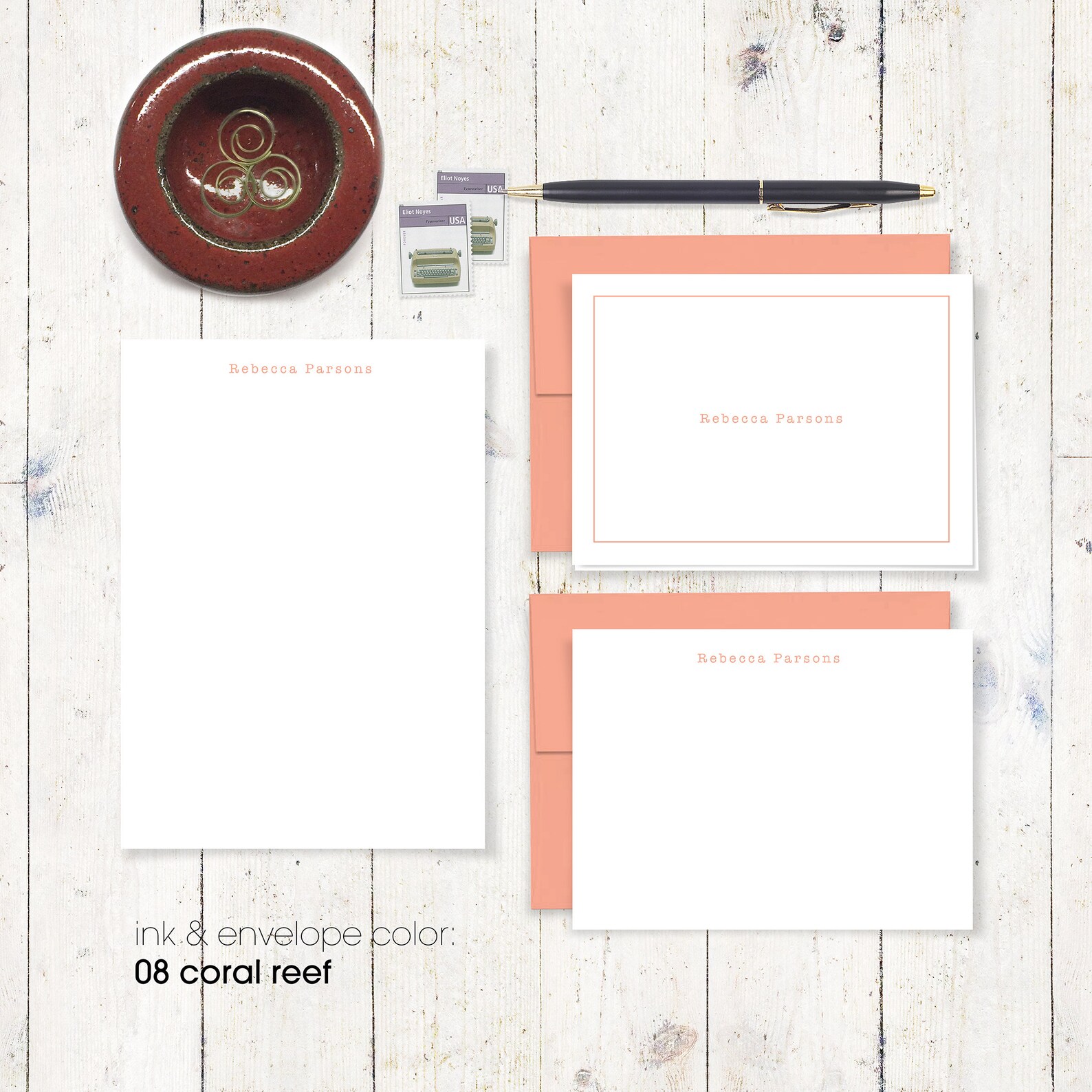 Complete Personalized Stationery Set PERFECTLY TYPEWRITTEN - Etsy