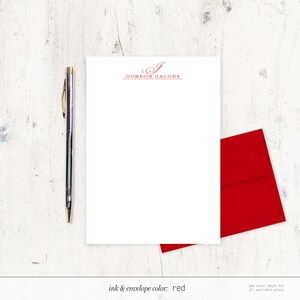 Personalized Notepad - CLASSIC MONOGRAM - Stationery - Stationary ...