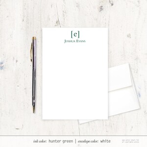Personalized Notepad - SIMPLY CLASSIC MONOGRAM - Classy Stationery ...