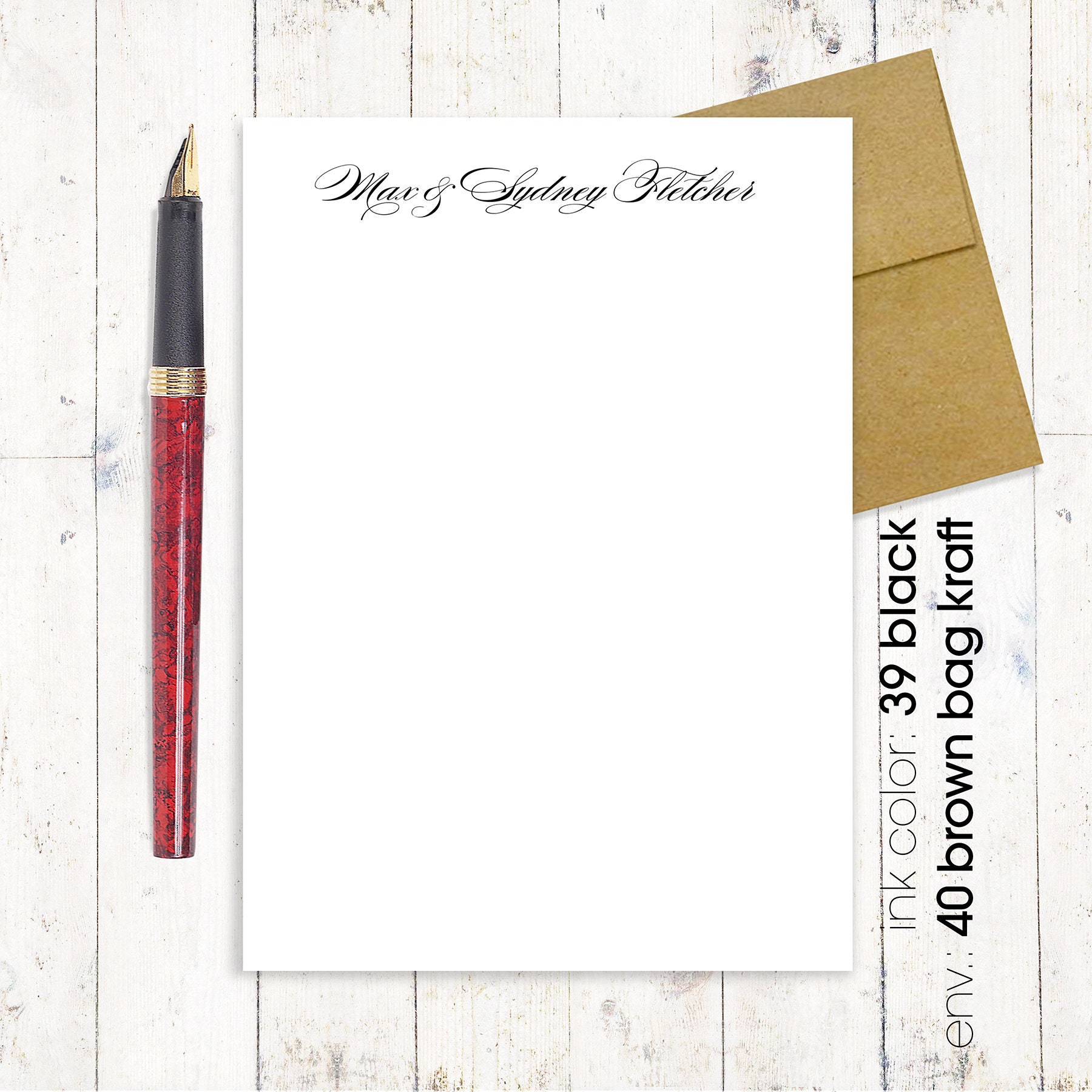 Personalized notePAD PERFECTLY BEAUTIFUL letter writing | Etsy