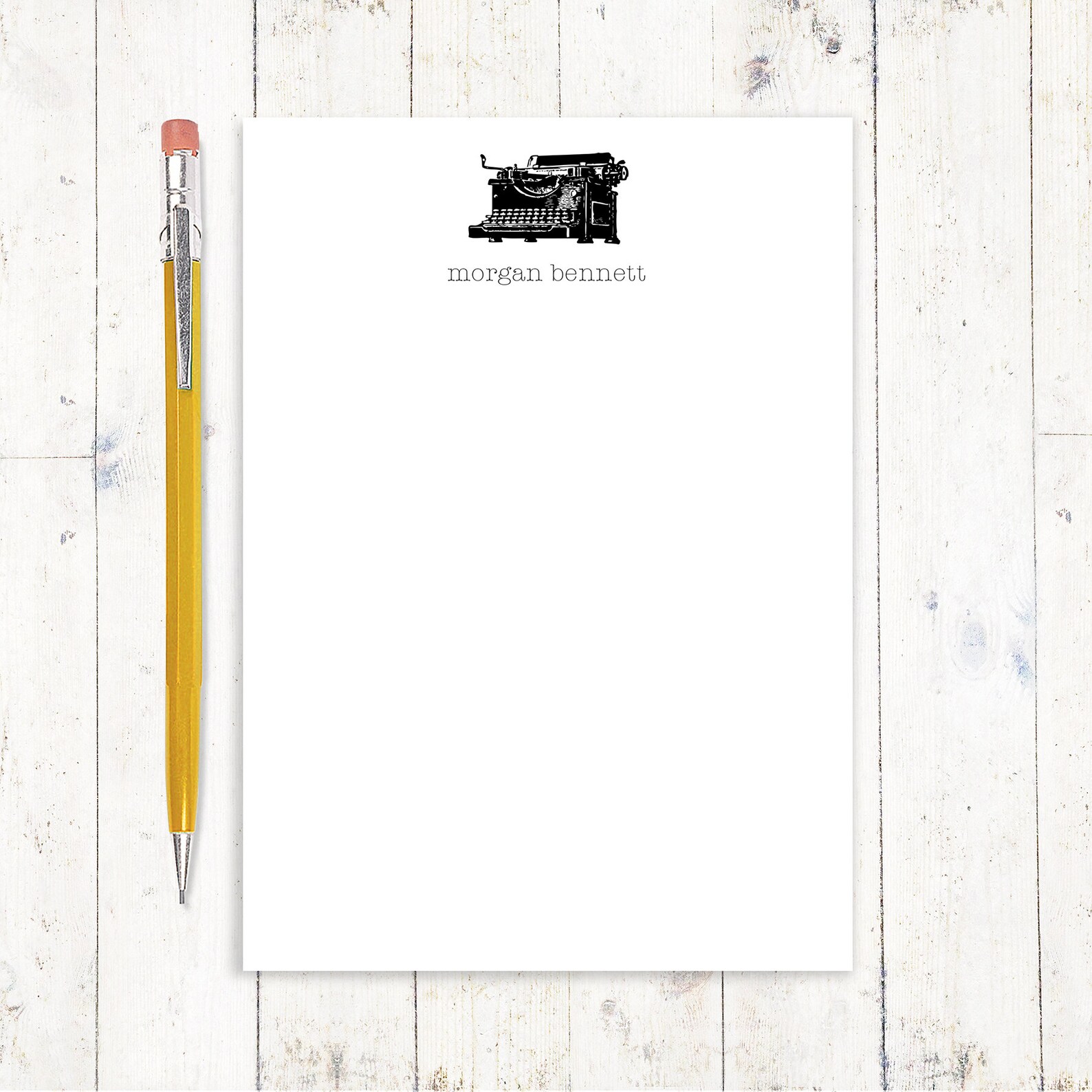 Complete Personalized Stationery Set VINTAGE TYPEWRITER | Etsy