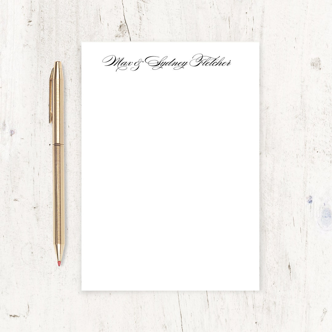 Personalized Notepad - PERFECTLY BEAUTIFUL - Letter Writing Paper ...