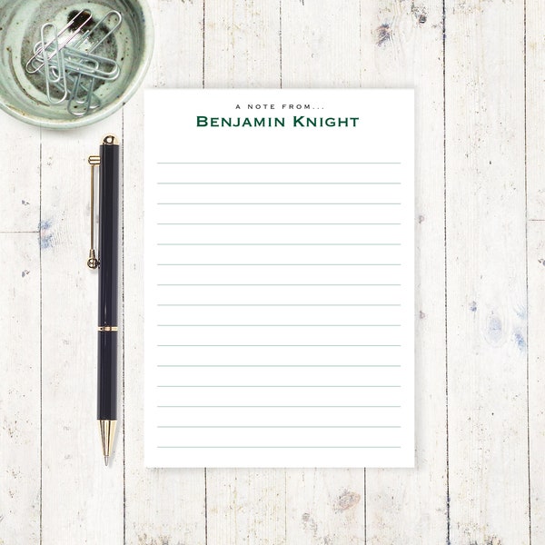 Lined Writing Pad - Etsy