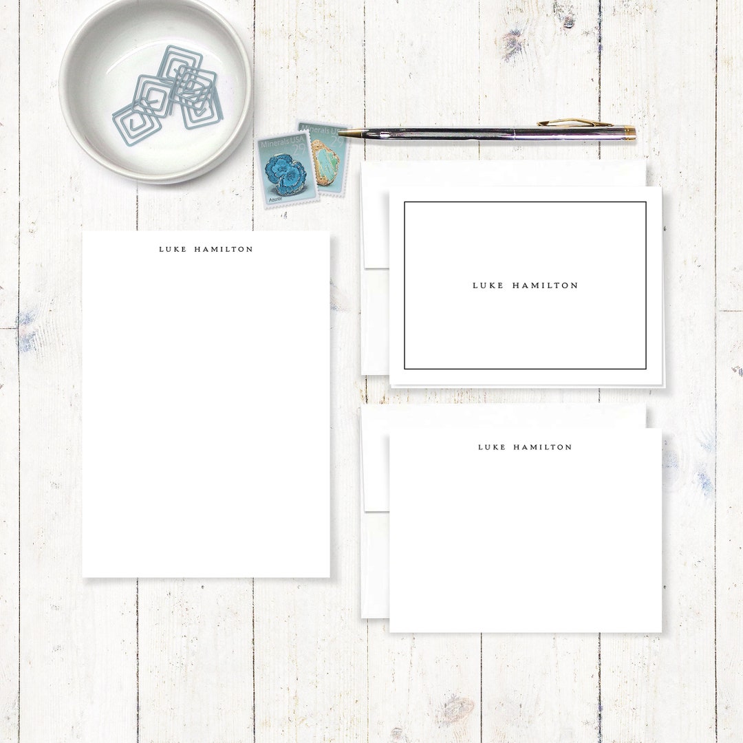 Complete Personalized Stationery Set PERFECTLY SIMPLE on - Etsy