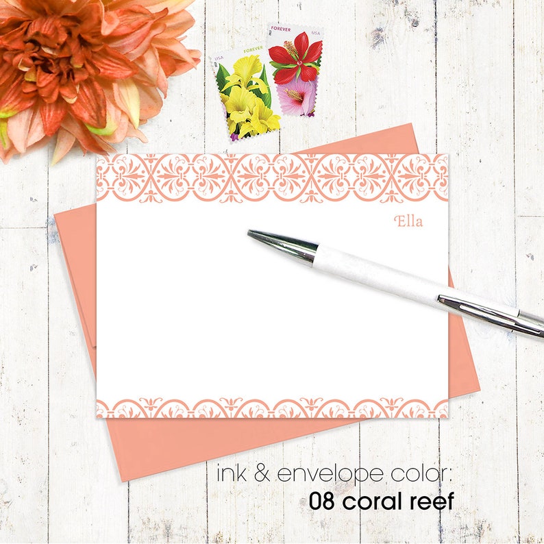 Personalized Stationery Set ELEGANT ELLA Pretty Stationary - Etsy