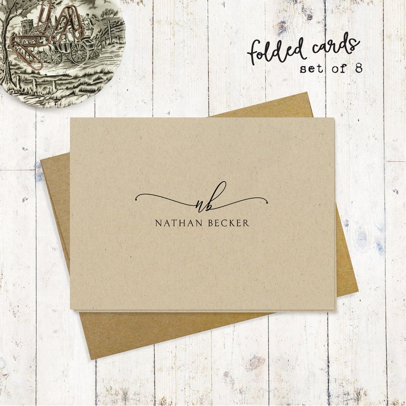 Complete Personalized Stationery Set EXQUISITE SCRIPT - Etsy