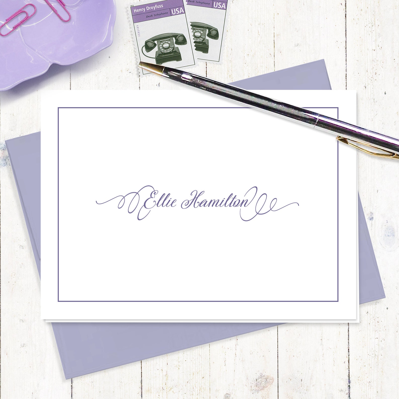 Complete Personalized Stationery Set PERFECTLY ELEGANT - Etsy