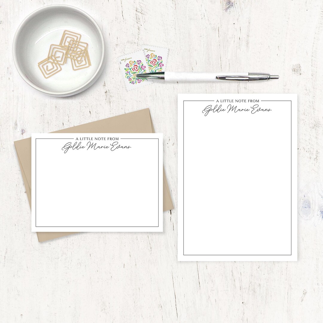 Mini Stationery Bundle - a LITTLE NOTE From GOLDIE - Custom Office ...