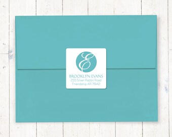 Square Address Label | Etsy