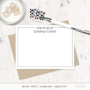 Personalized Note Card Set - SIMPLY PRACTICAL From the Desk of ...