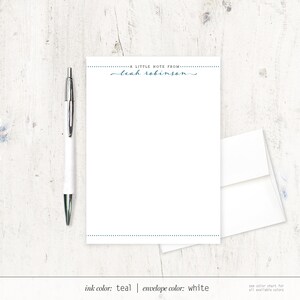 Personalized Notepad - LITTLE NOTE FROM Dotted Line - Office Stationery ...