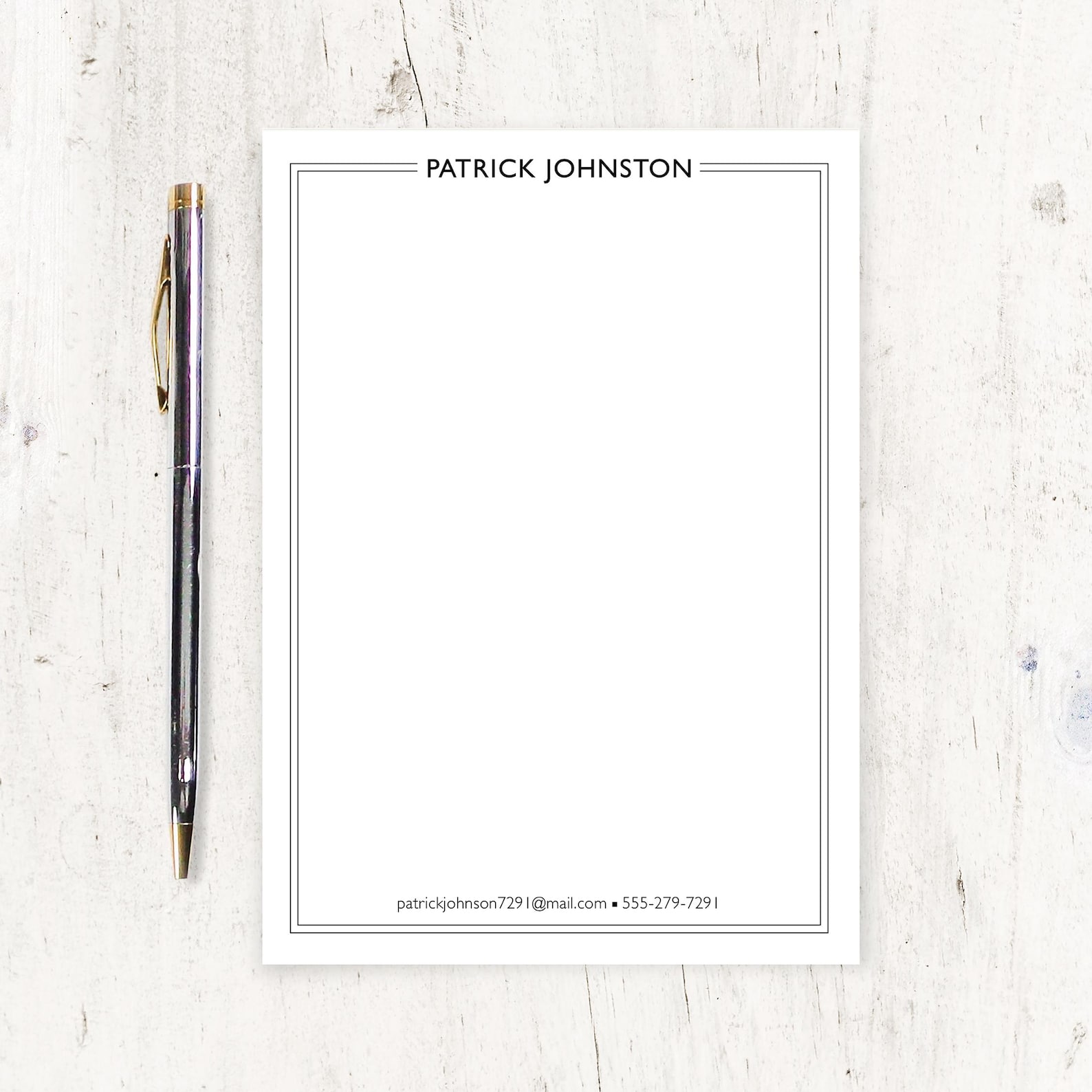 Personalized Notepad - SIMPLY BUSINESS - Simple Modern Stationery Mens ...