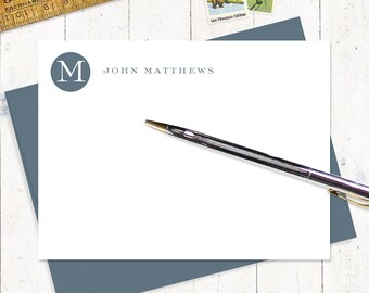 Personalized Flat Note Cards | Etsy