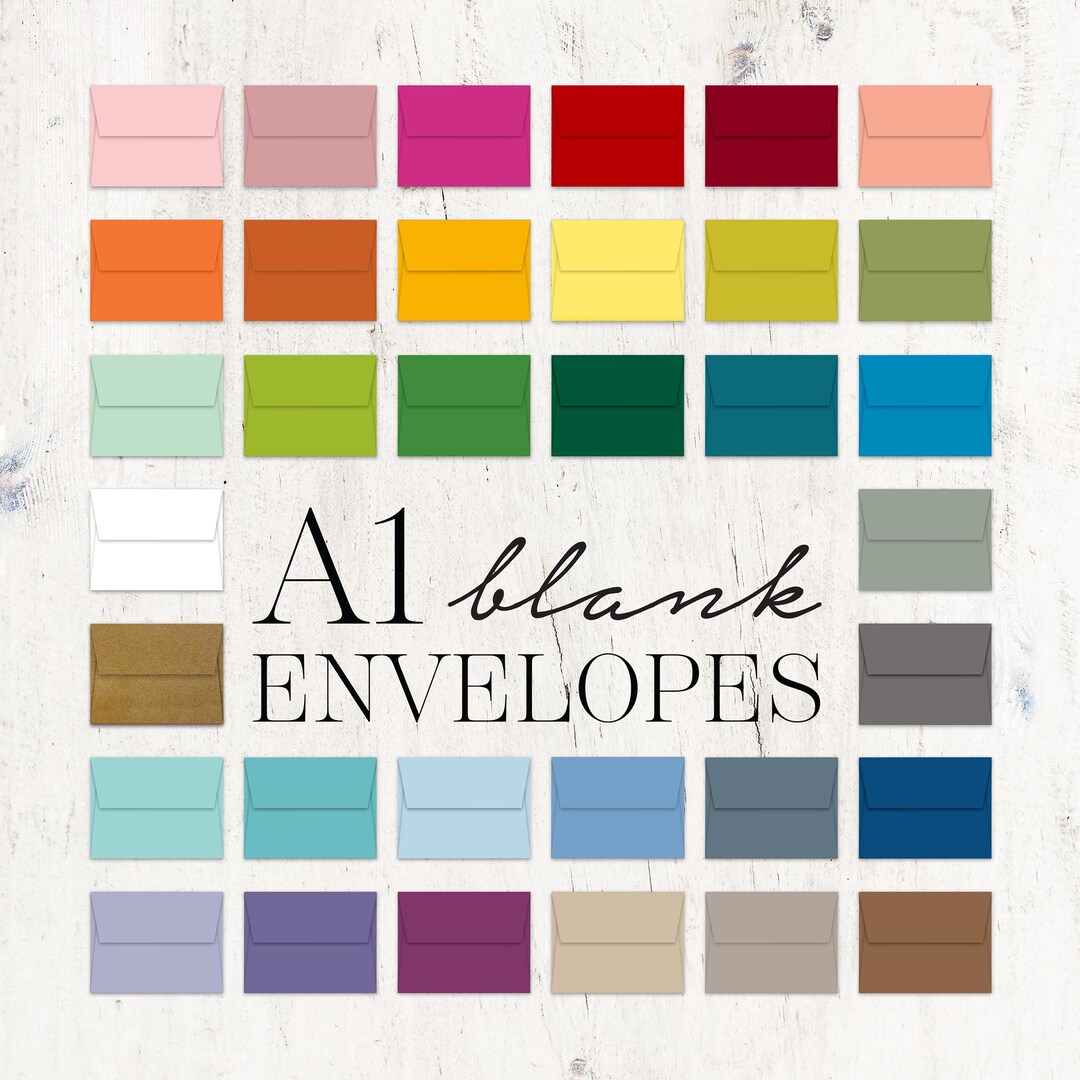 A1 BLANK ENVELOPES for Notepad Paper - A1 Envelope Size - Pack of 10 - Etsy