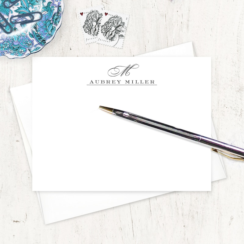 Monogram Stationery - Etsy