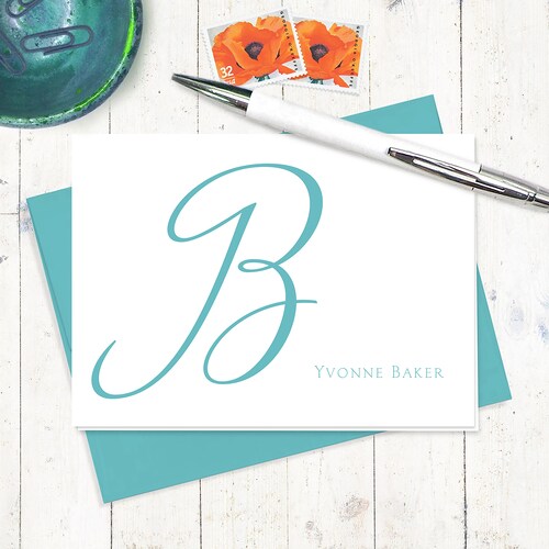 Personalized Note Card Personalized Stationery Monogrammed - Etsy