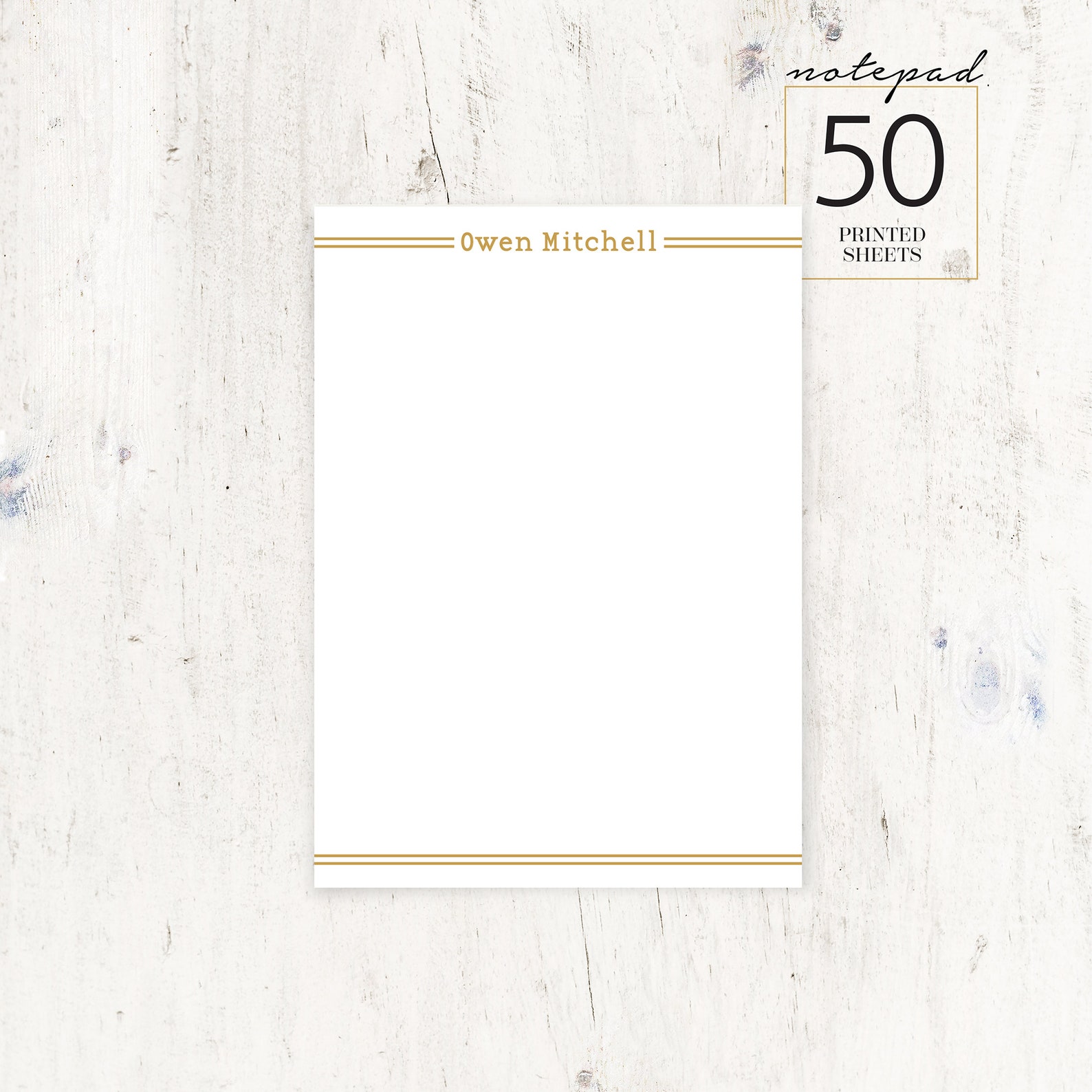 Complete Personalized Stationery Set - DOUBLE LINES - Personalized ...
