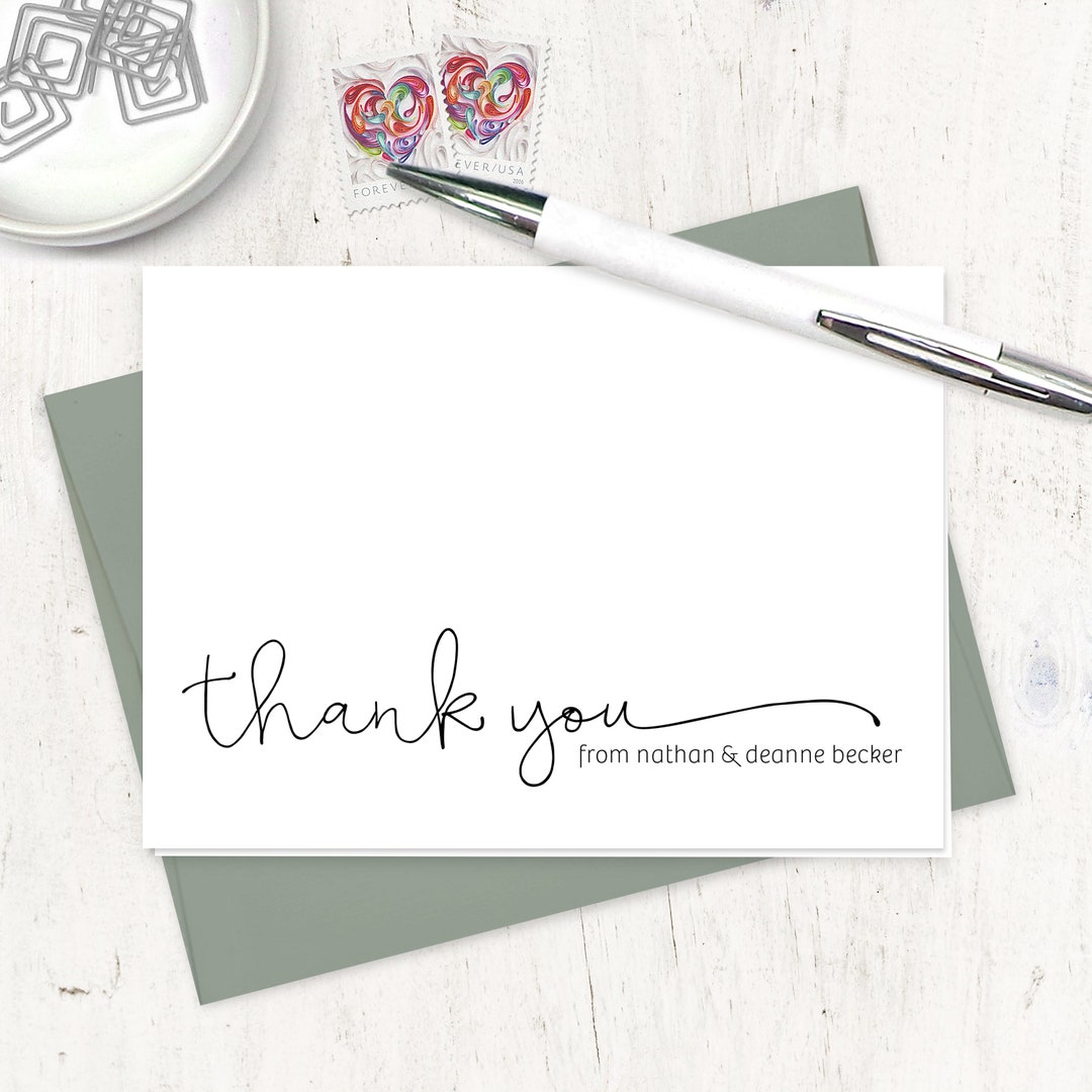 Personalized Stationery Set - HANDWRITING THANK YOU - Informal Thanks ...