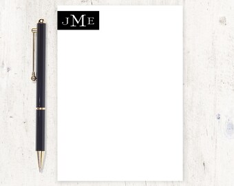 Custom Personalized Notepad Note Pad DOT MONOGRAM Custom - Etsy