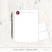 Personalized Notepad CIRCLE MONOGRAM Modern Stationary - Etsy