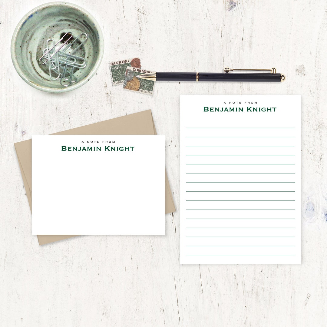 Mini Stationery Bundle - COPPERPLATE a Note From - Masculine Stationary ...