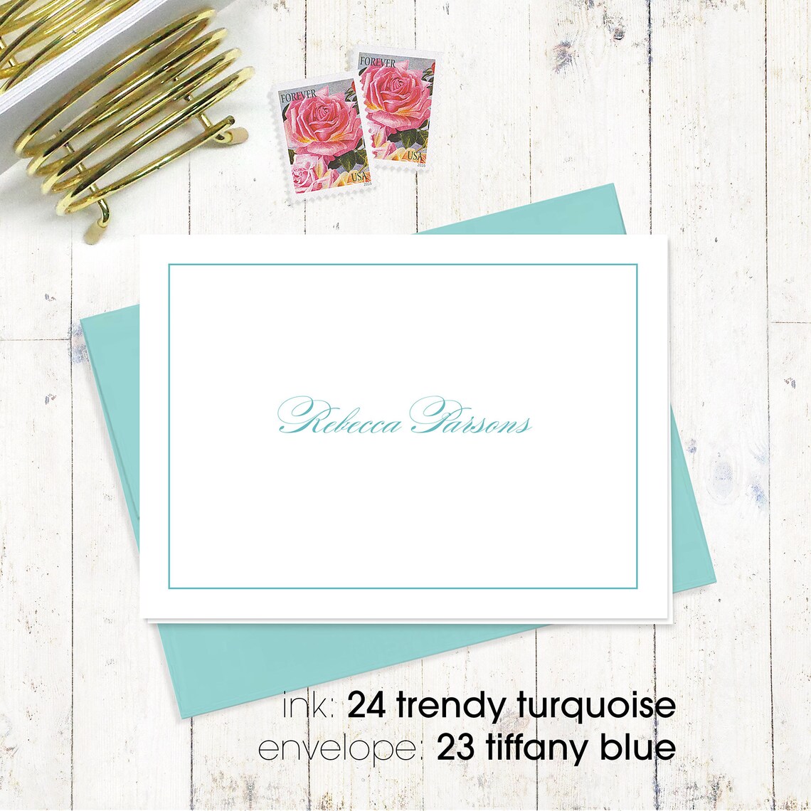 Personalized Stationery Set PERFECTLY BEAUTIFUL Feminine | Etsy