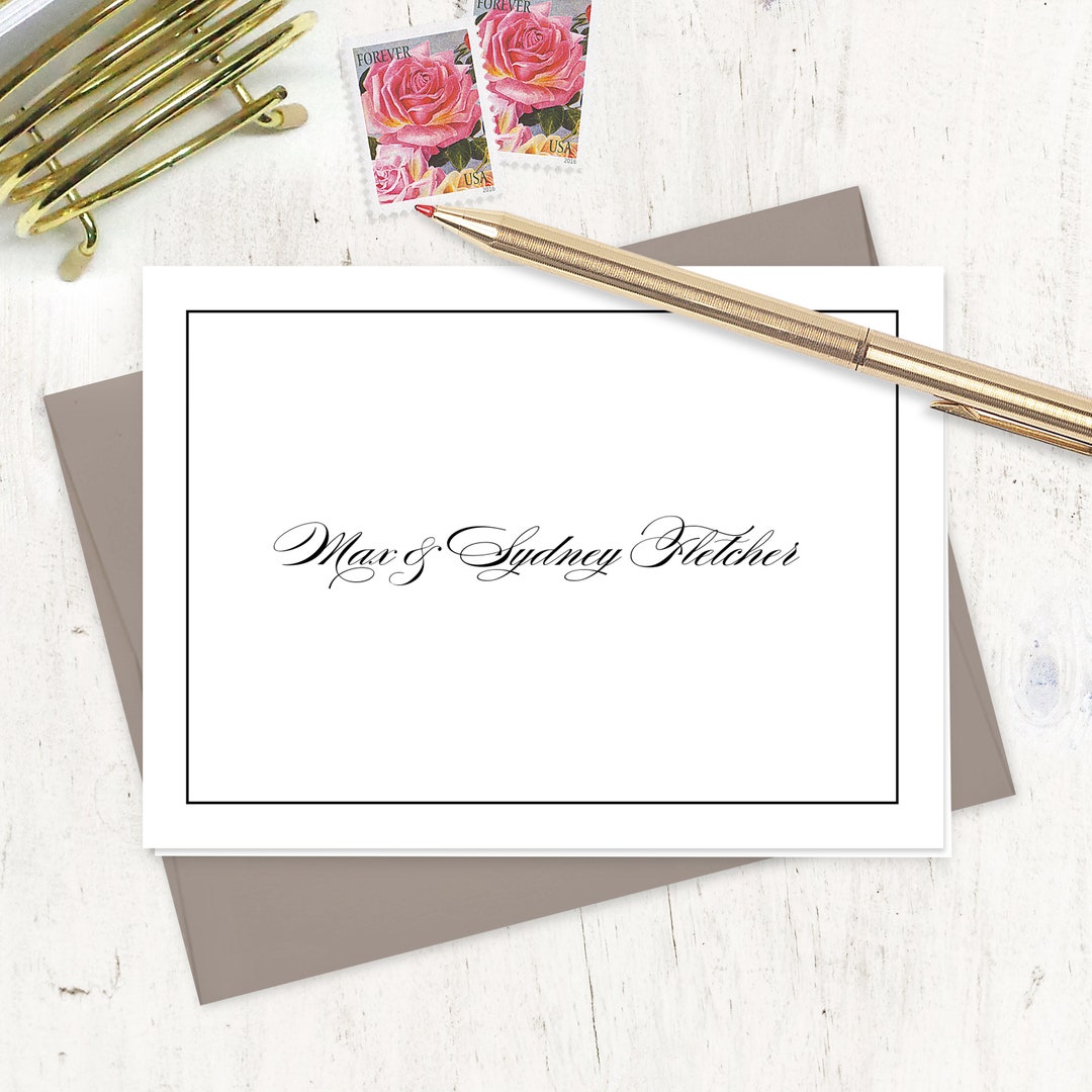 Personalized Stationery Set - PERFECTLY BEAUTIFUL - Feminine Cards ...