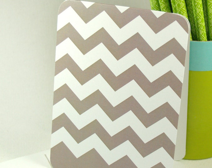 Personalized Stationery Set Note Cards -chevron Stripe (8) CHOOSE Color ...