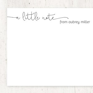 Personalized Note Card Set - HANDWRITING a LITTLE NOTE From - Fun ...