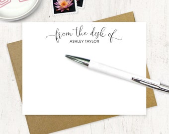 Name Notecards Name Note Cards From the Desk of Notes - Etsy