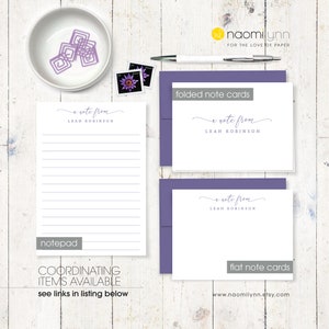 Personalized Notepad CLASSY a NOTE FROM Modern Social - Etsy