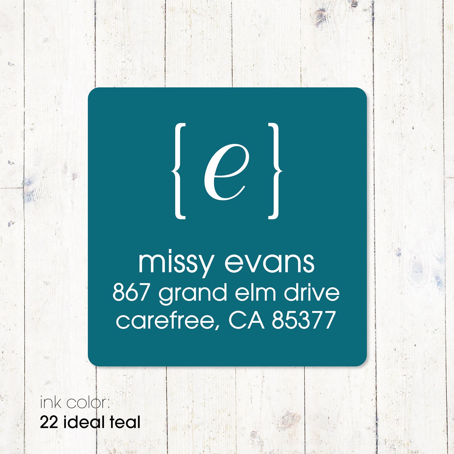 Personalized Return Address LABEL Your Name Your Initial | Etsy