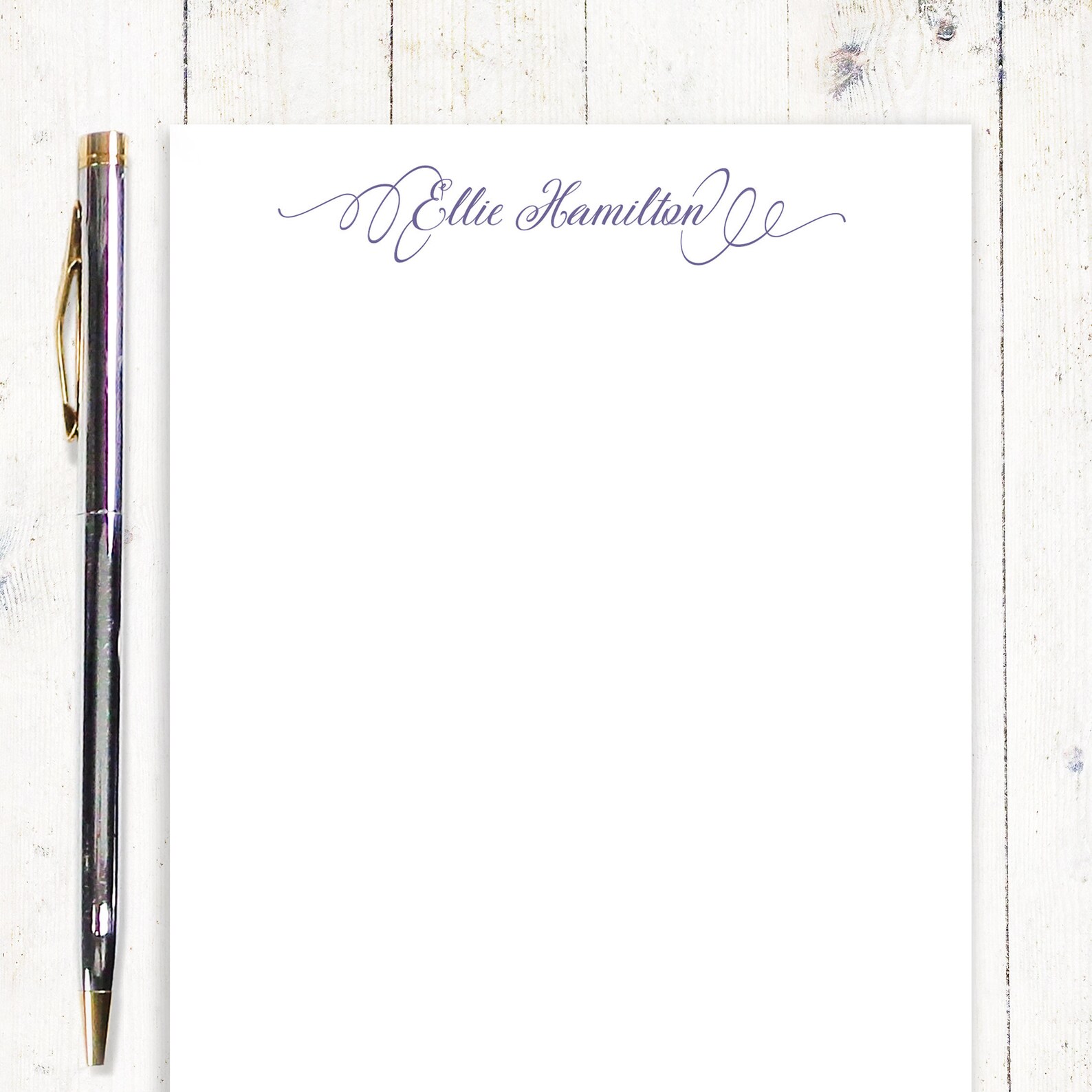 Personalized Notepad PERFECTLY ELEGANT Feminine Stationery - Etsy