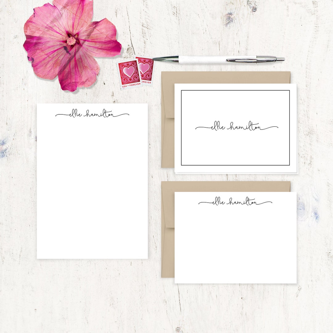 Complete Personalized Stationery Set - PERFECTLY CHARMING ...