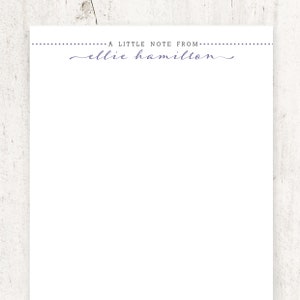 Personalized Notepad - LITTLE NOTE FROM Dotted Line - Office Stationery ...