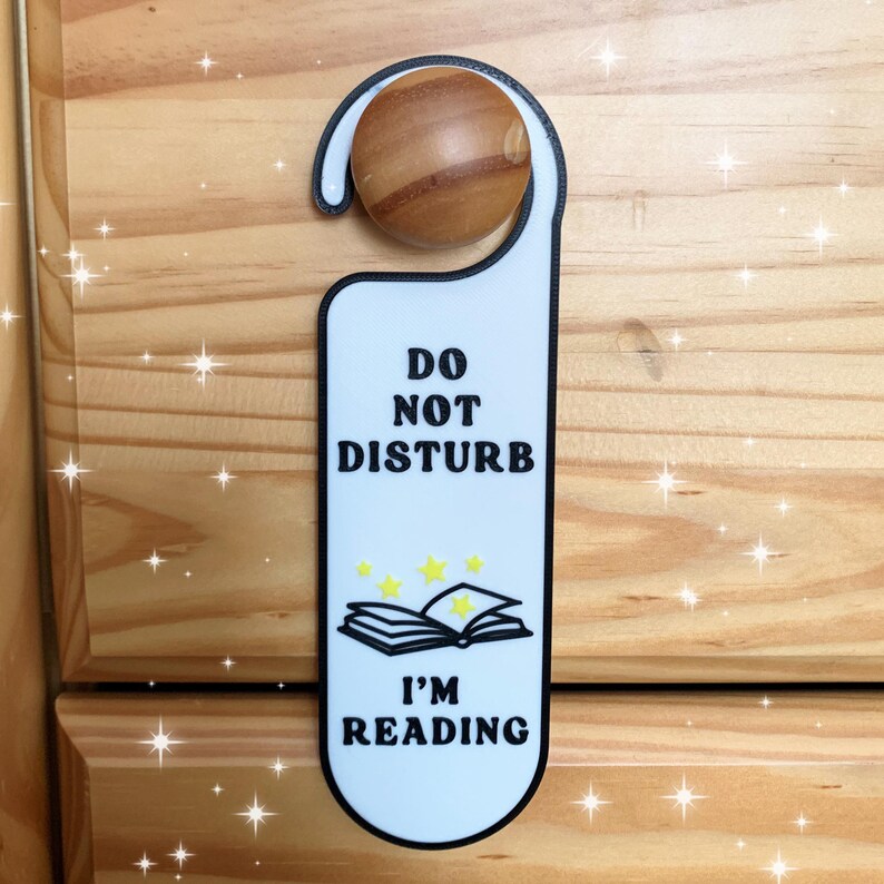 Do Not Disturb – I’m Reading Sign | Book Lover Door Hanger | Cozy Home ...