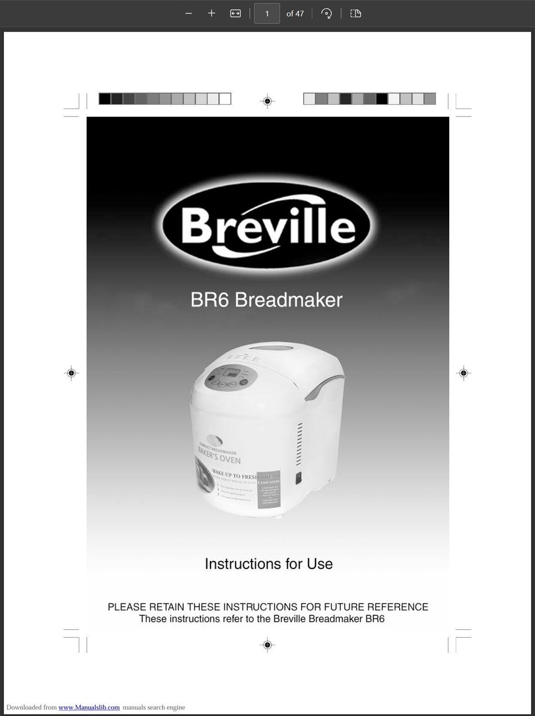 Breville BR6 Manual With Recipes Automatic Breadmaker PDF - Etsy