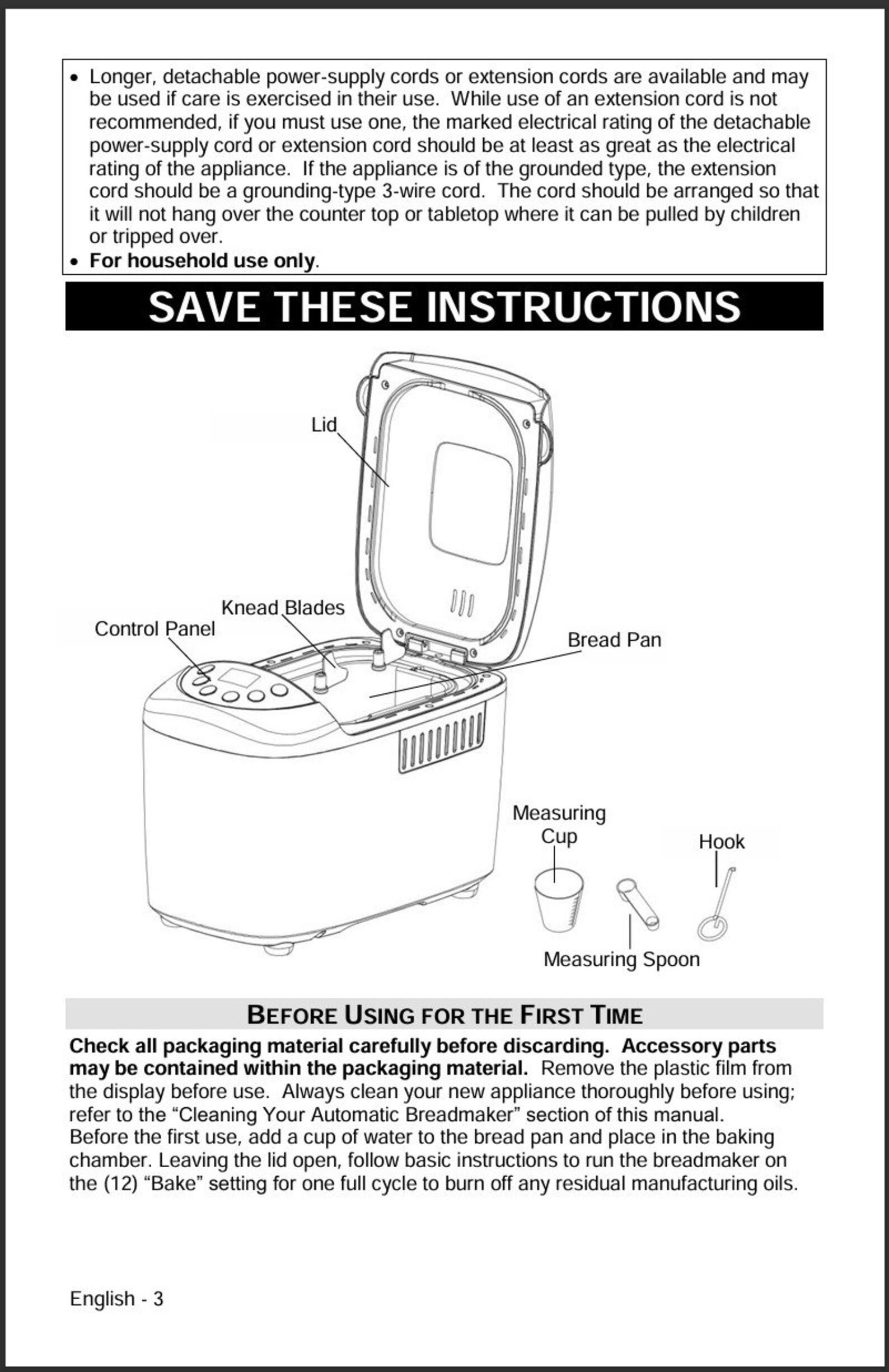Digital Only PDF Westbend 47413 Manual & Recipe Guide Bread Maker PDF ...