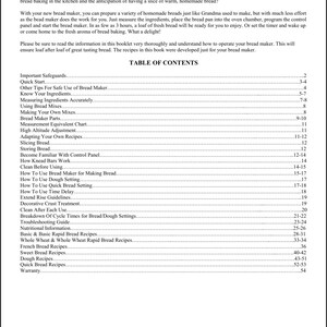 Digital Only PDF Westbend 41080 Manual & Recipe Guide Automatic Bread ...