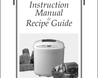 Digital PDF Breadman TR2700 Ultimate Plus Manual & Recipe Guide Automatic Bread Maker PDF - Etsy