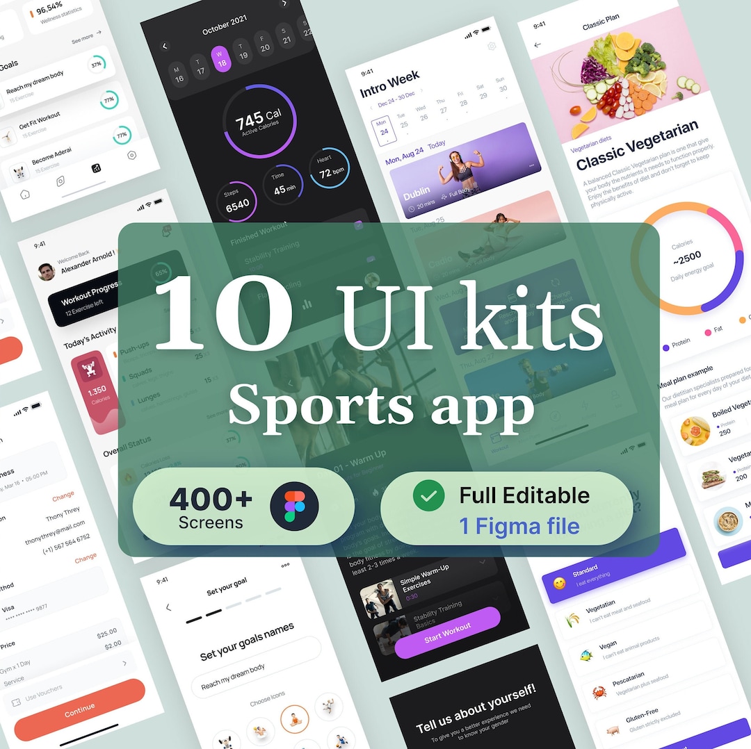 UI Design Templates, App & Website Design Templates, Editable UI Kit ...