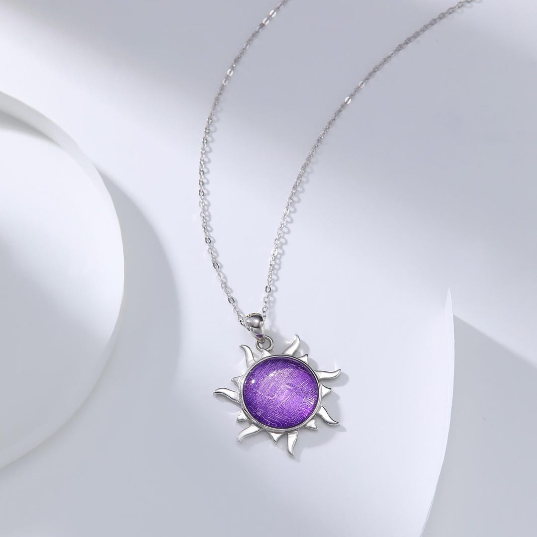 Meteorite Sun Necklace, Genuine Meteorite Pendent, Necklace Dainty ...