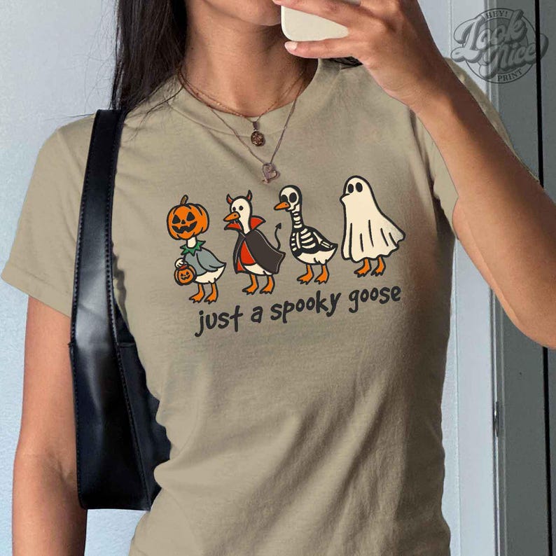 Funny Spooky Goose Halloween PNG: Retro Horror Monster - Etsy