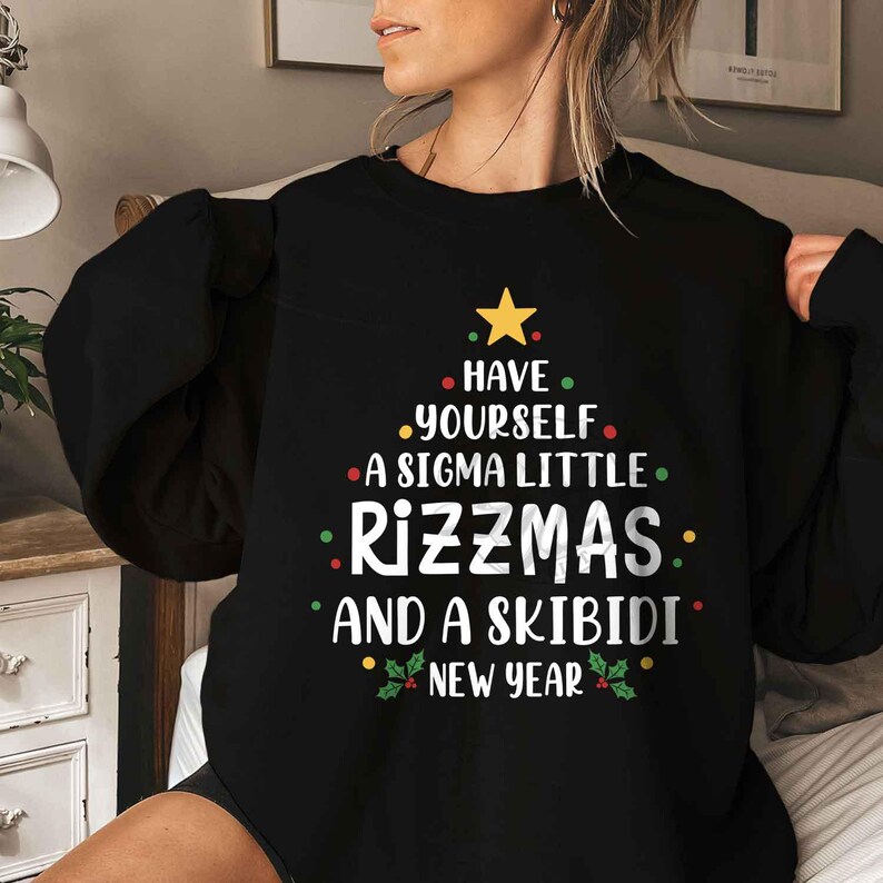 Sigma Little Rizzmas PNG, Skibidi Christmas Design (digital Design File ...